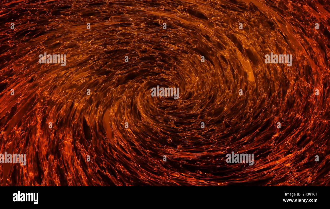 Abstract 3D neon swirl. Animation. Thick swirl of swirling neon plasma ...