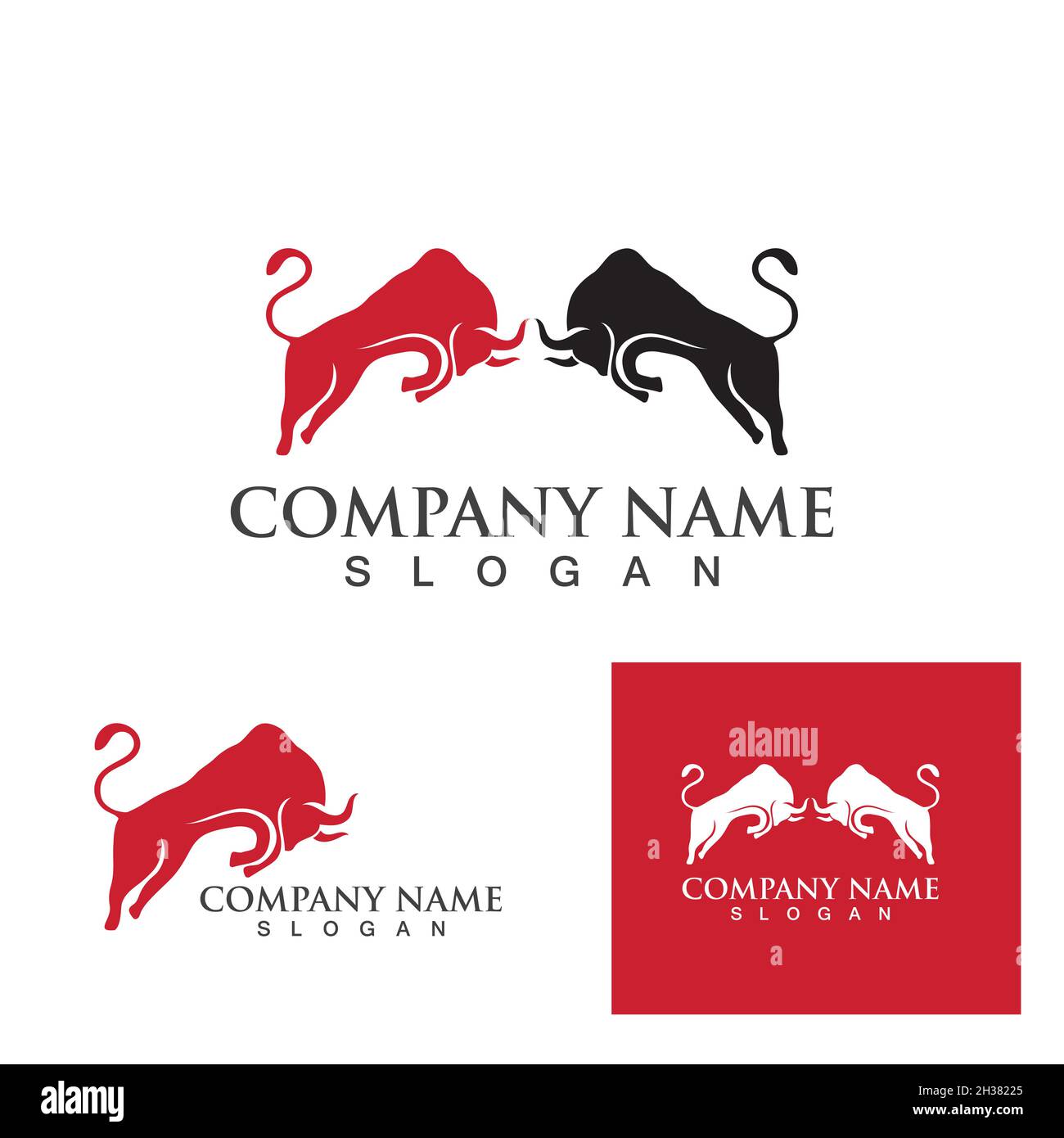 Bull logo and symbol vector eps Stock Vector Image & Art - Alamy