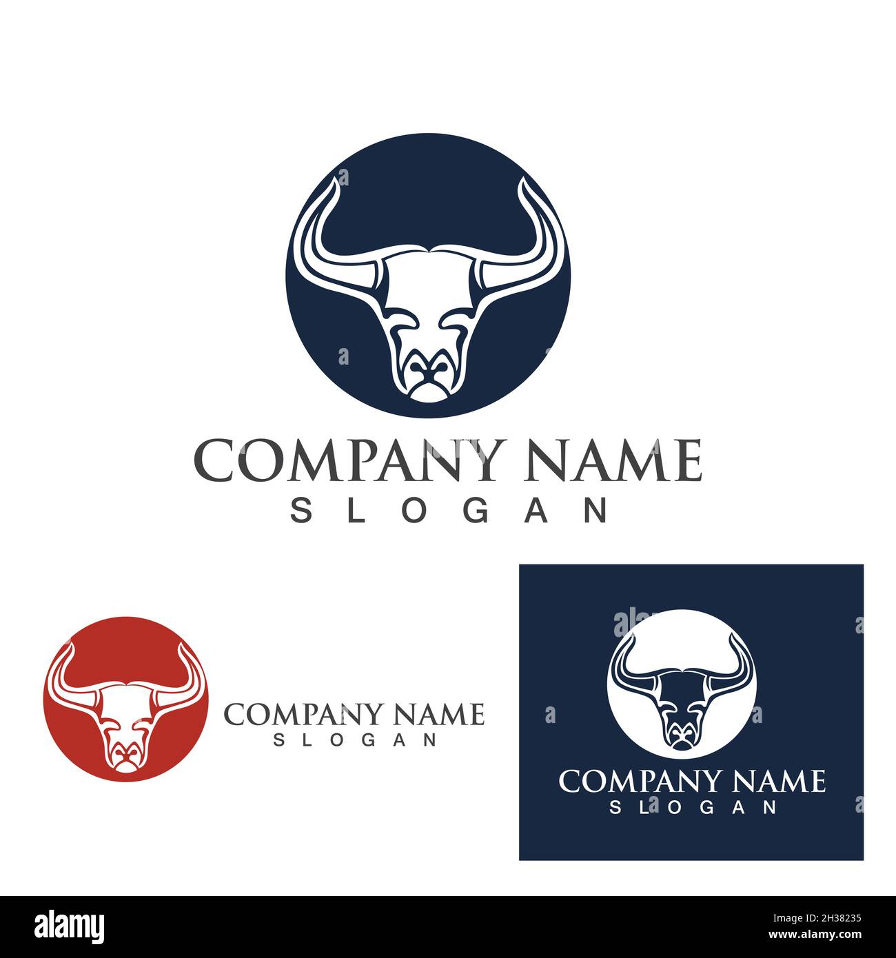 Bull logo and symbol vector eps Stock Vector Image & Art - Alamy