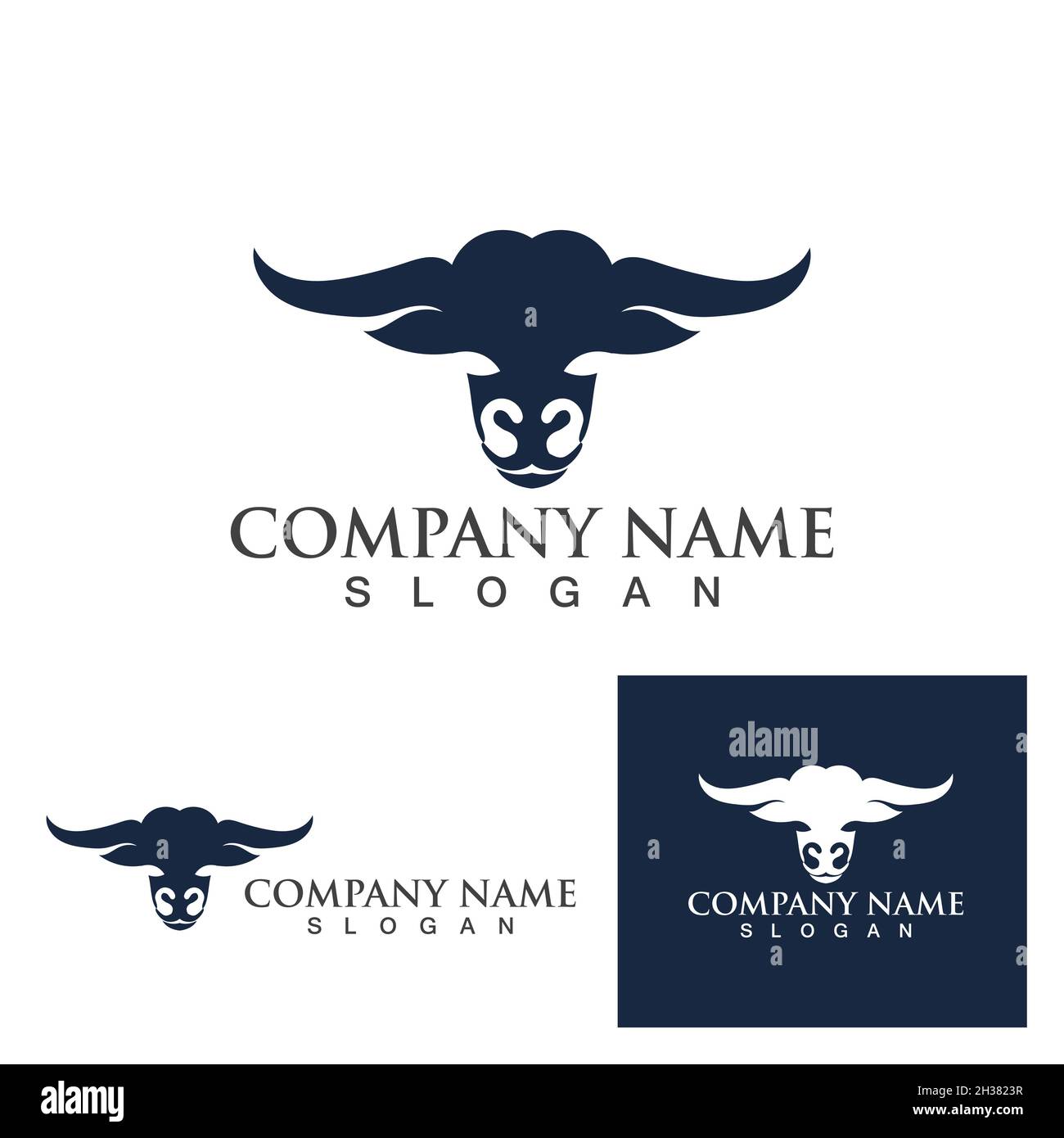 Bull logo and symbol vector eps Stock Vector Image & Art - Alamy