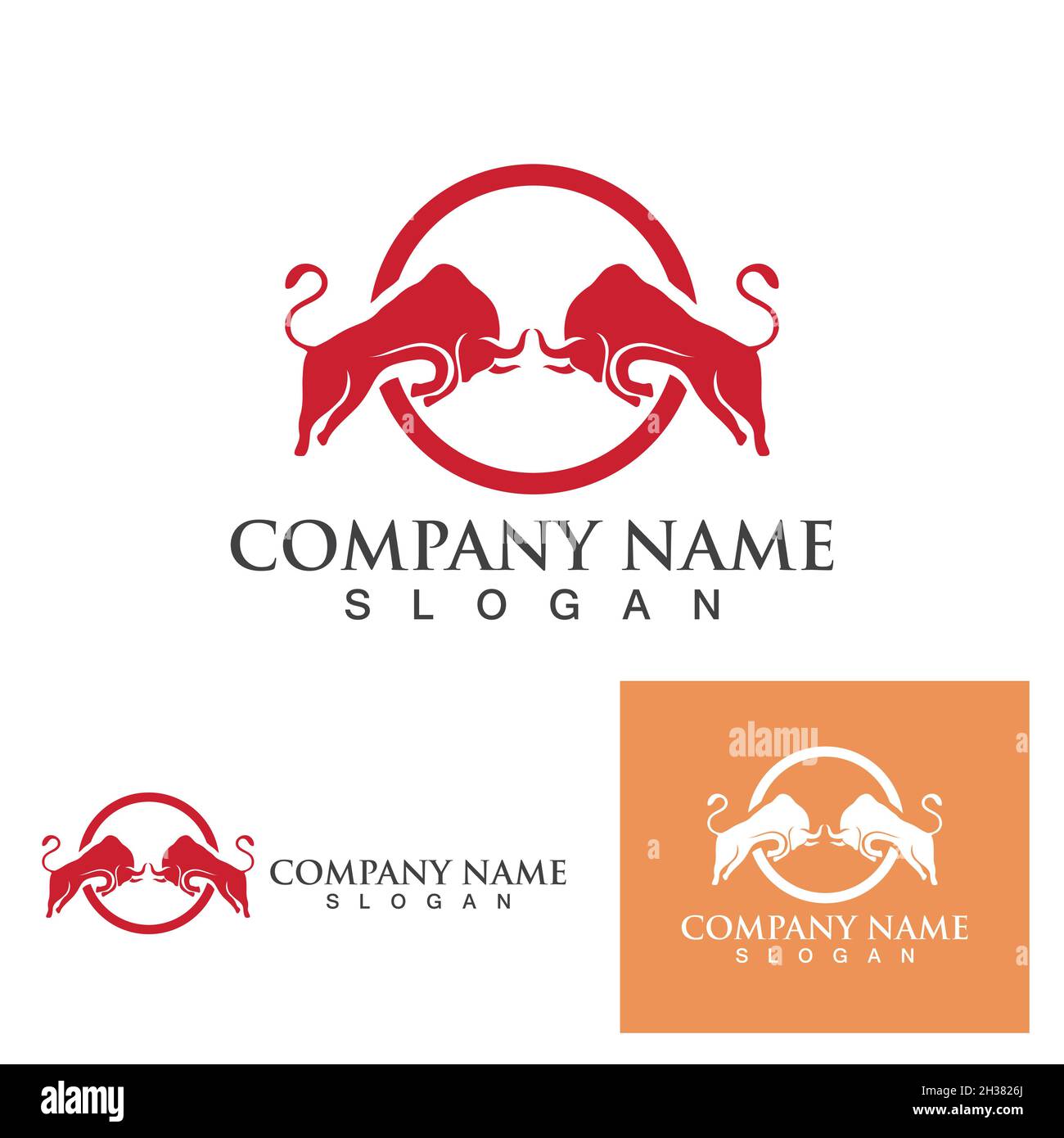 Bull logo and symbol vector eps Stock Vector Image & Art - Alamy