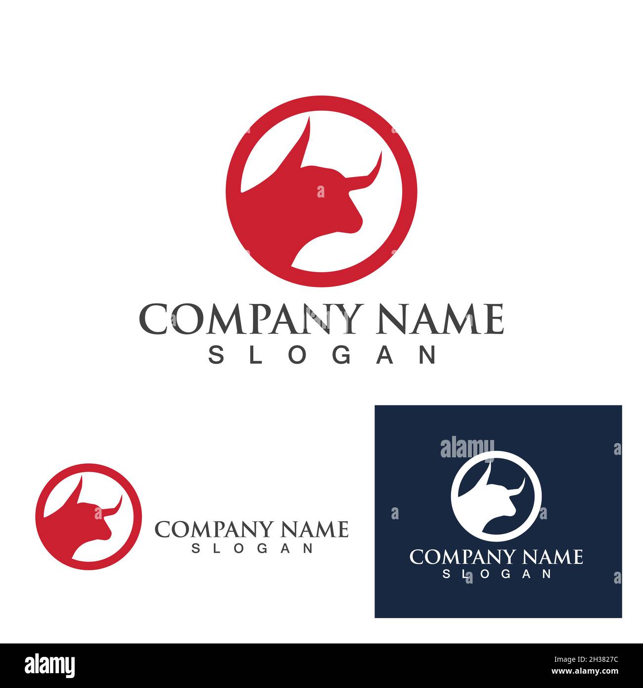 Bull logo and symbol vector eps Stock Vector Image & Art - Alamy