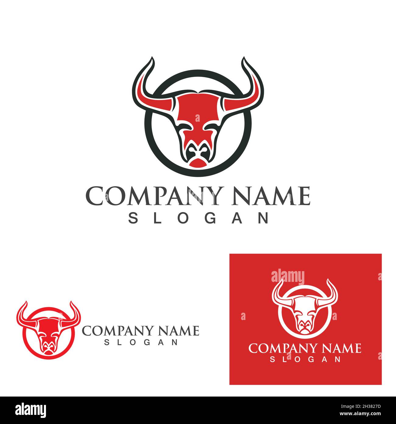 Bull logo and symbol vector eps Stock Vector Image & Art - Alamy