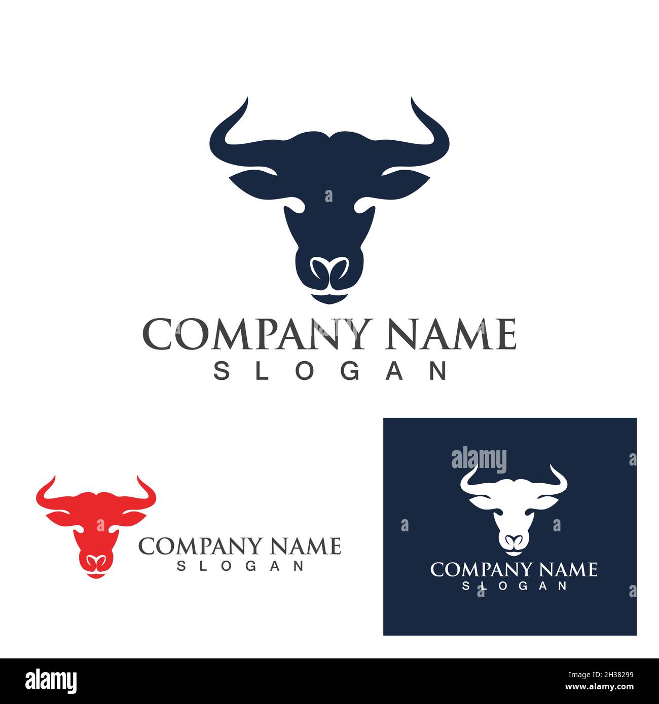 Bull logo and symbol vector eps Stock Vector Image & Art - Alamy