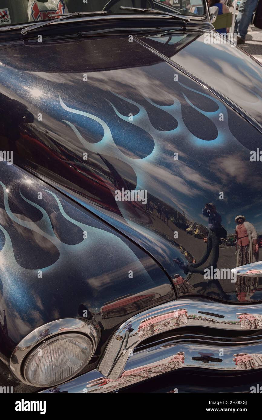 Cars With Blue Flames