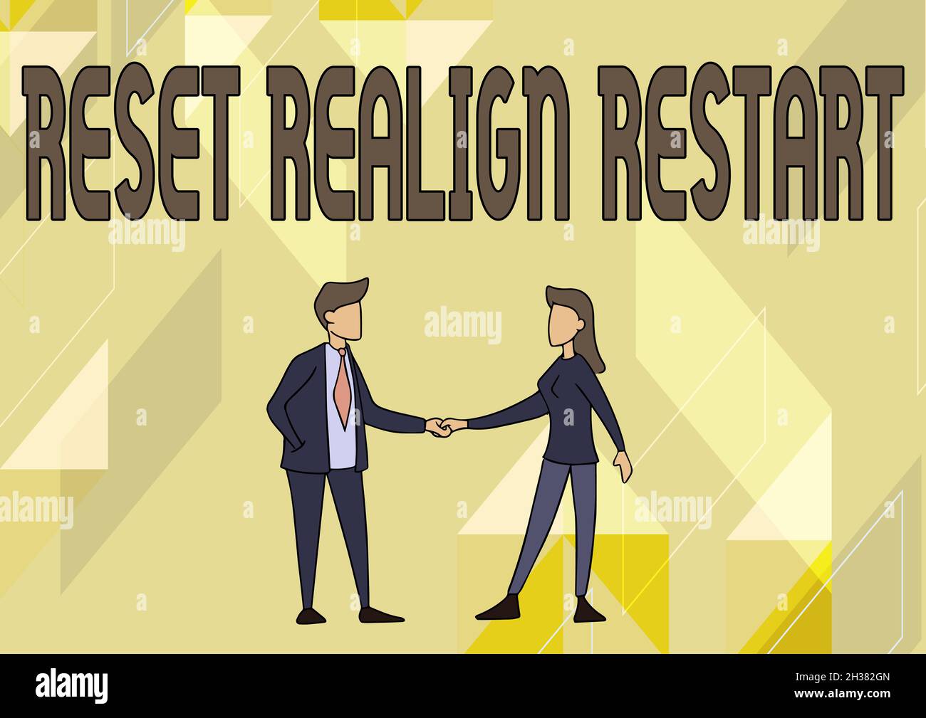 Conceptual display Reset Realign Restart. Business concept Life audit ...