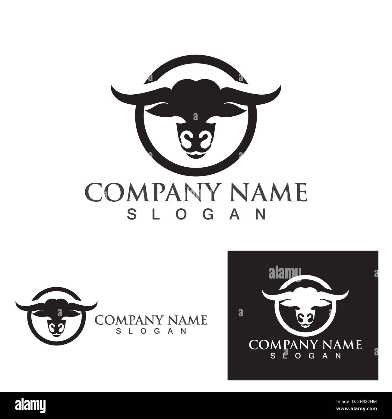 Bull logo and symbol vector eps Stock Vector Image & Art - Alamy