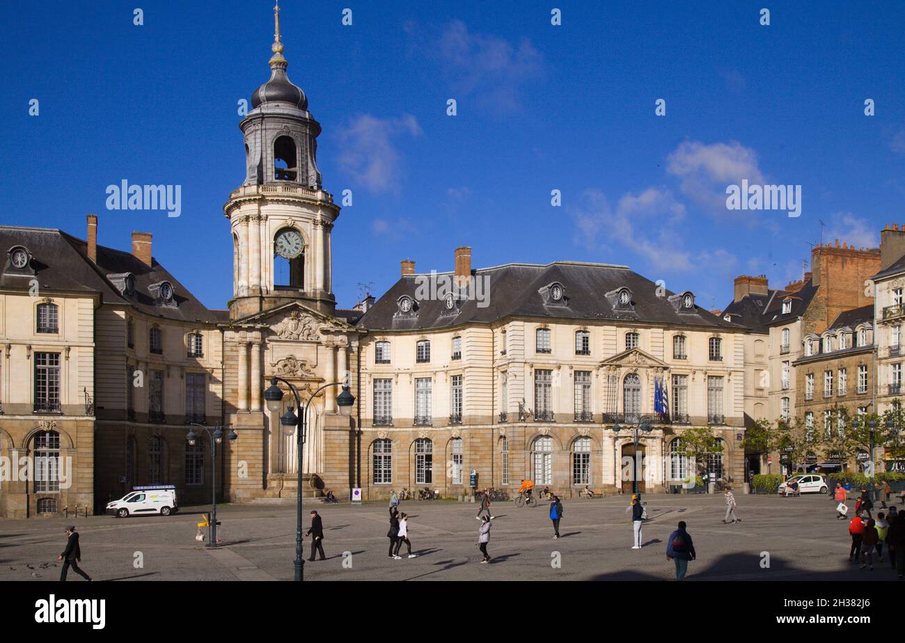 France, Bretagne, Rennes, City Hall, Hotel de Ville Stock Photo - Alamy
