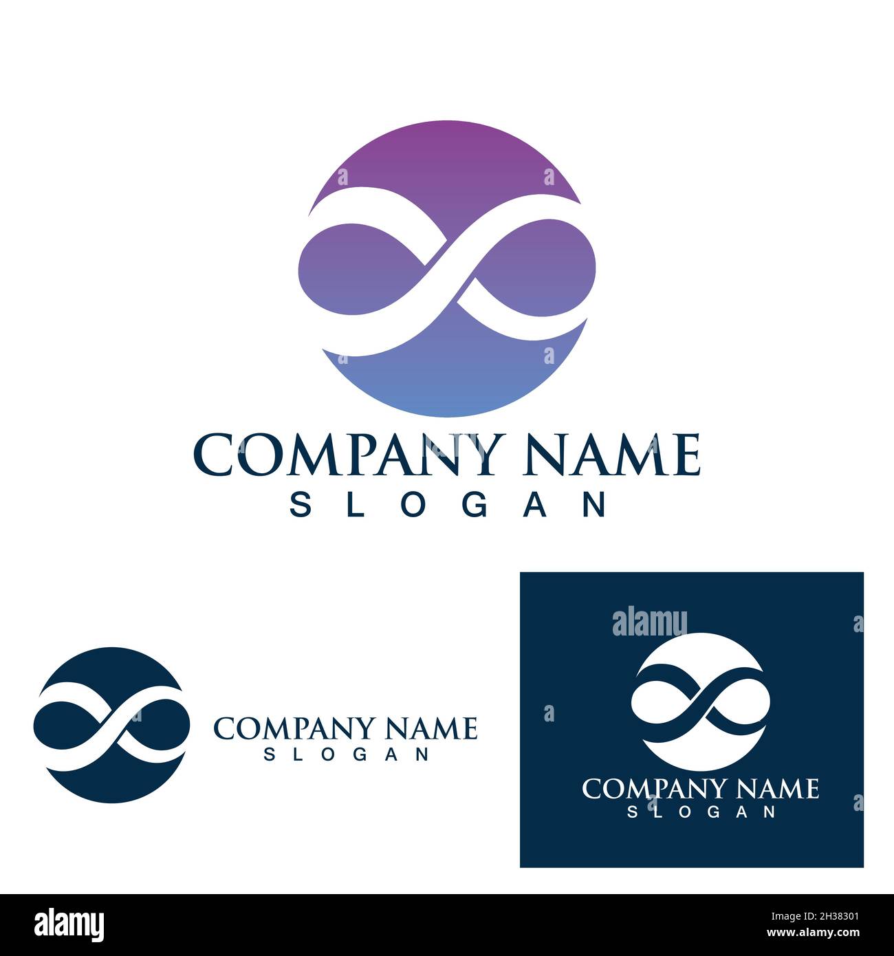 Infinity Design Vector icon illustration Logo template design Stock ...