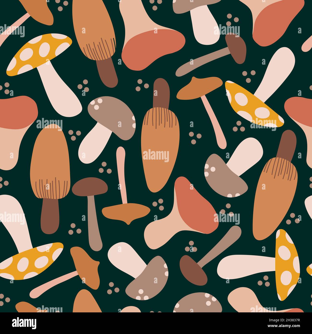 Light brown mushroom Stock Vector Images - Alamy