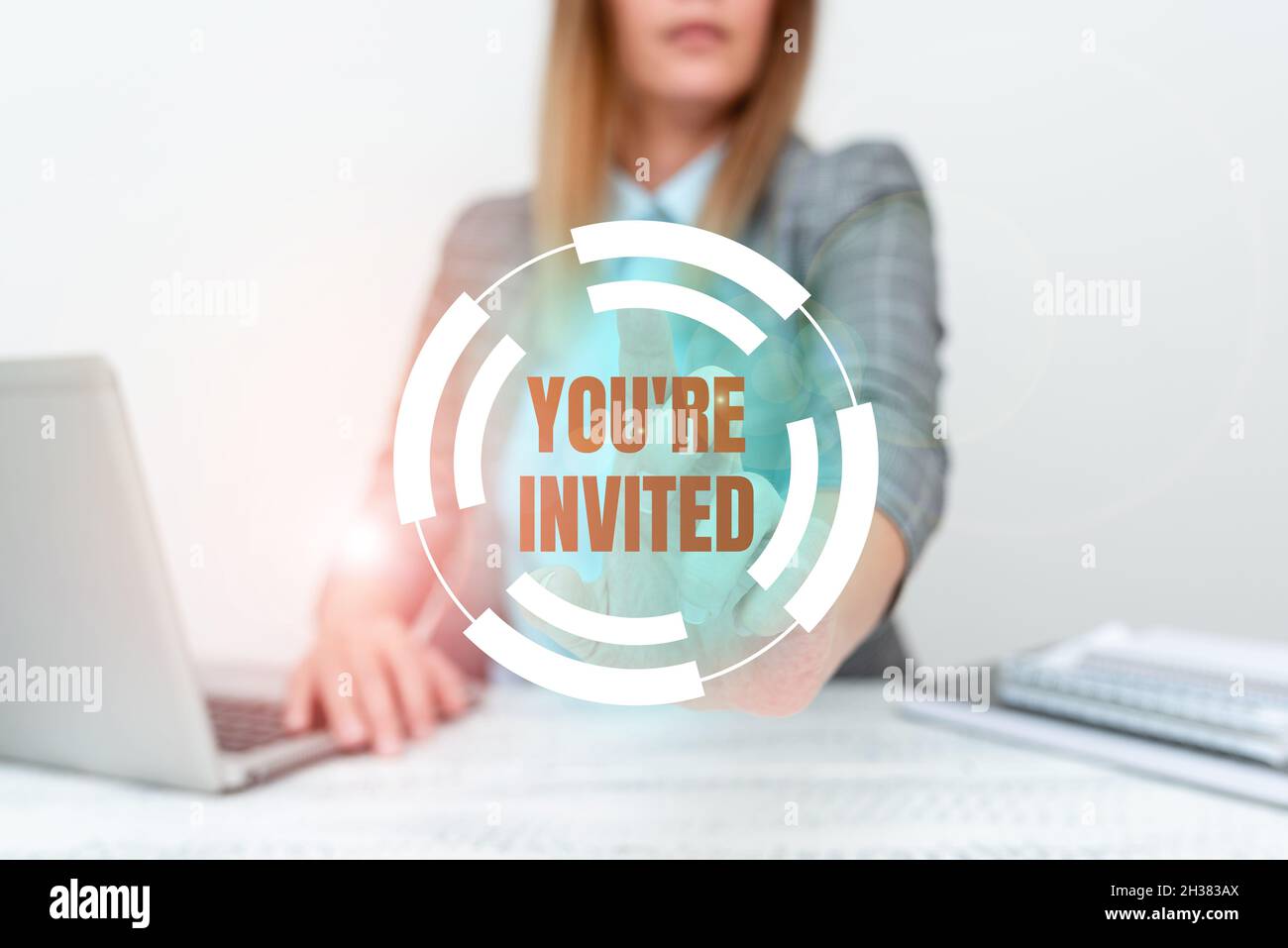 Text showing inspiration You Re Invited. Internet Concept make a polite ...