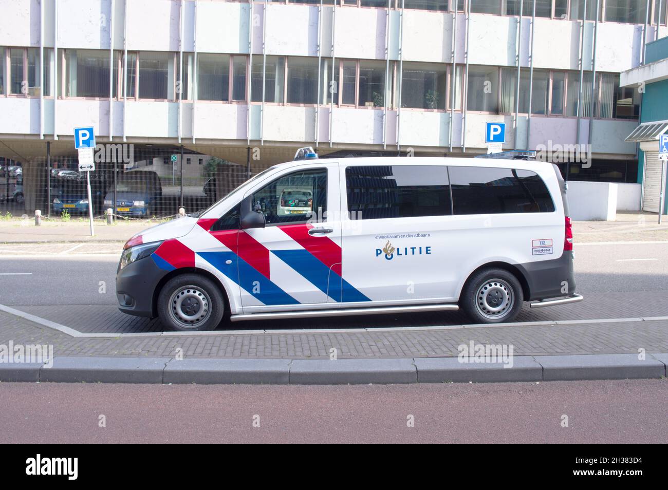 Nijmegen, Netherlands - September 18, 2021: Dutch police car on the ...