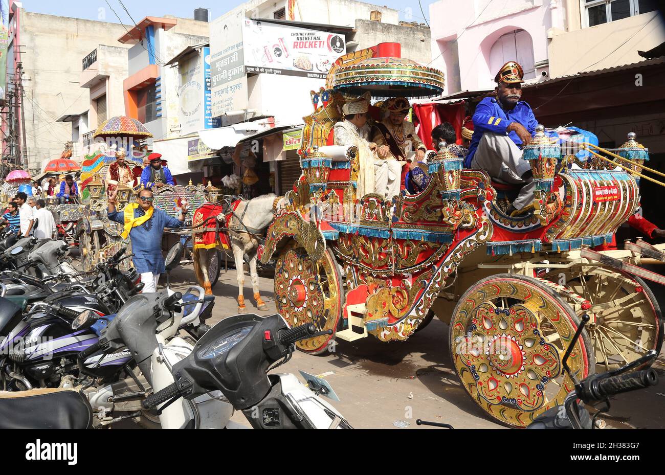 Beawar, Rajasthan, India, October 25, 2021: Members of millionaire ...