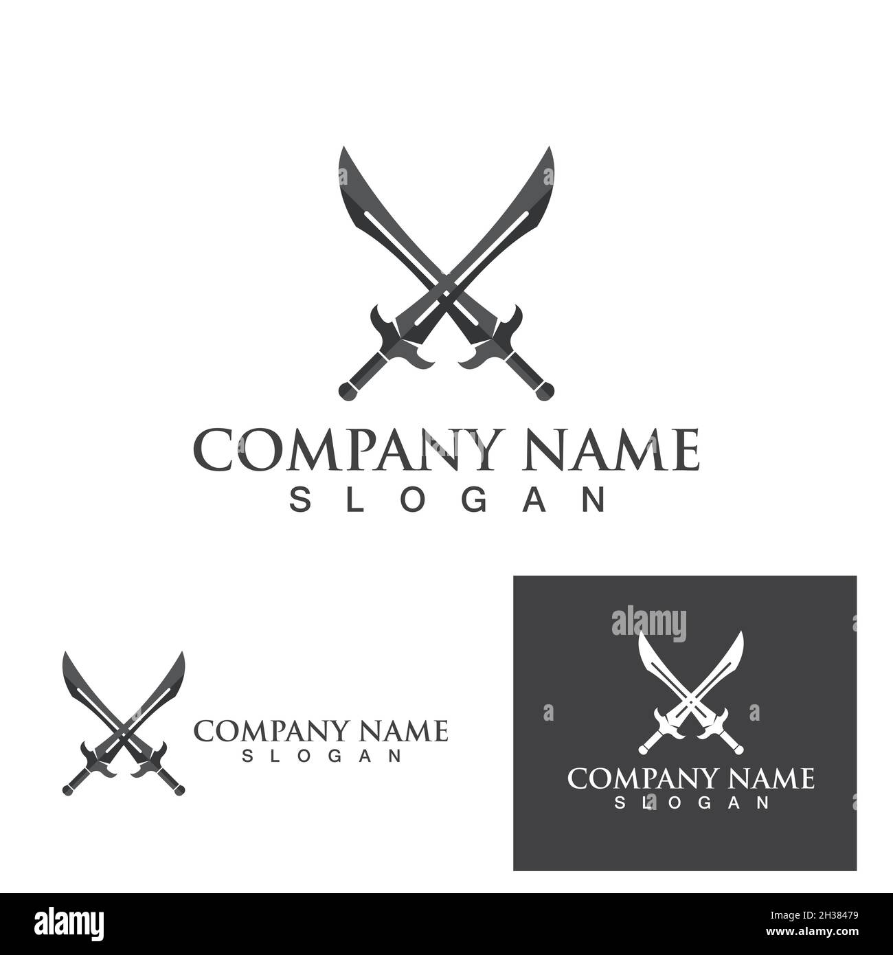 sword logo and symbol vector template Stock Vector Image & Art - Alamy