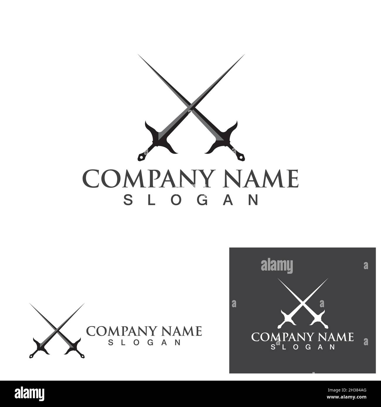 sword logo and symbol vector template Stock Vector Image & Art - Alamy