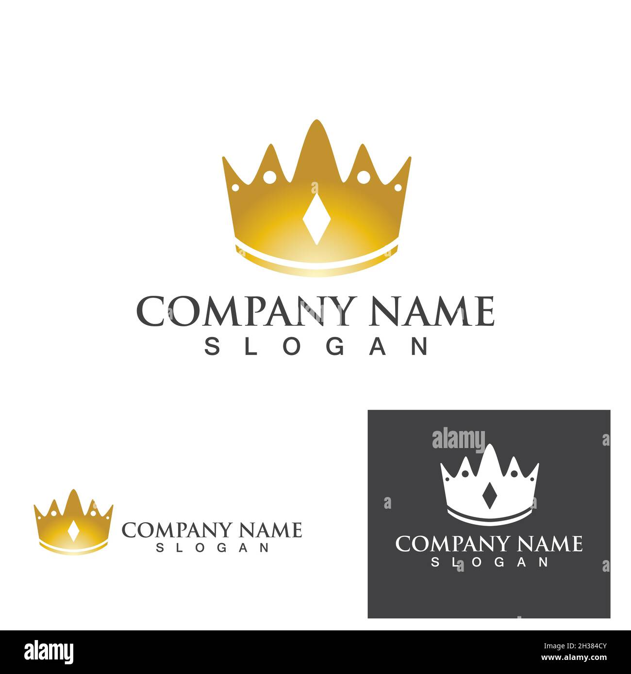Crown Logo Template vector icon illustration design Stock Vector Image ...
