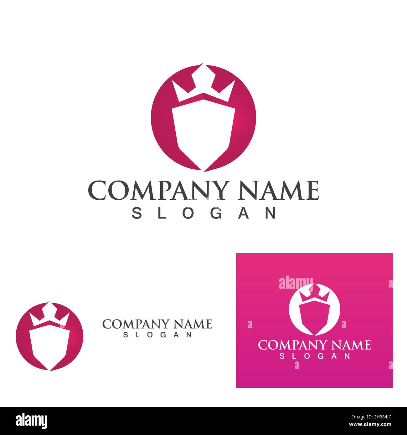 Security guard logo design vector shield template Stock Vector Image ...