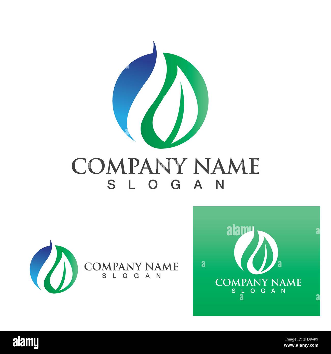 Leaf tree green logo and symbol vector Stock Vector Image & Art - Alamy