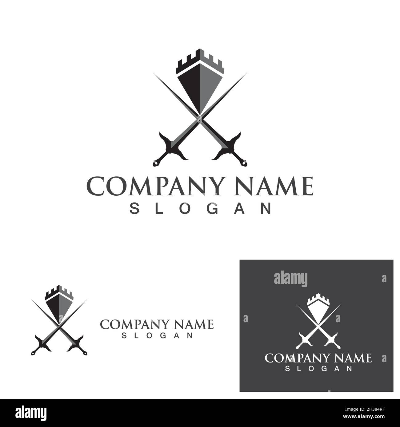 sword logo and symbol vector template Stock Vector Image & Art - Alamy