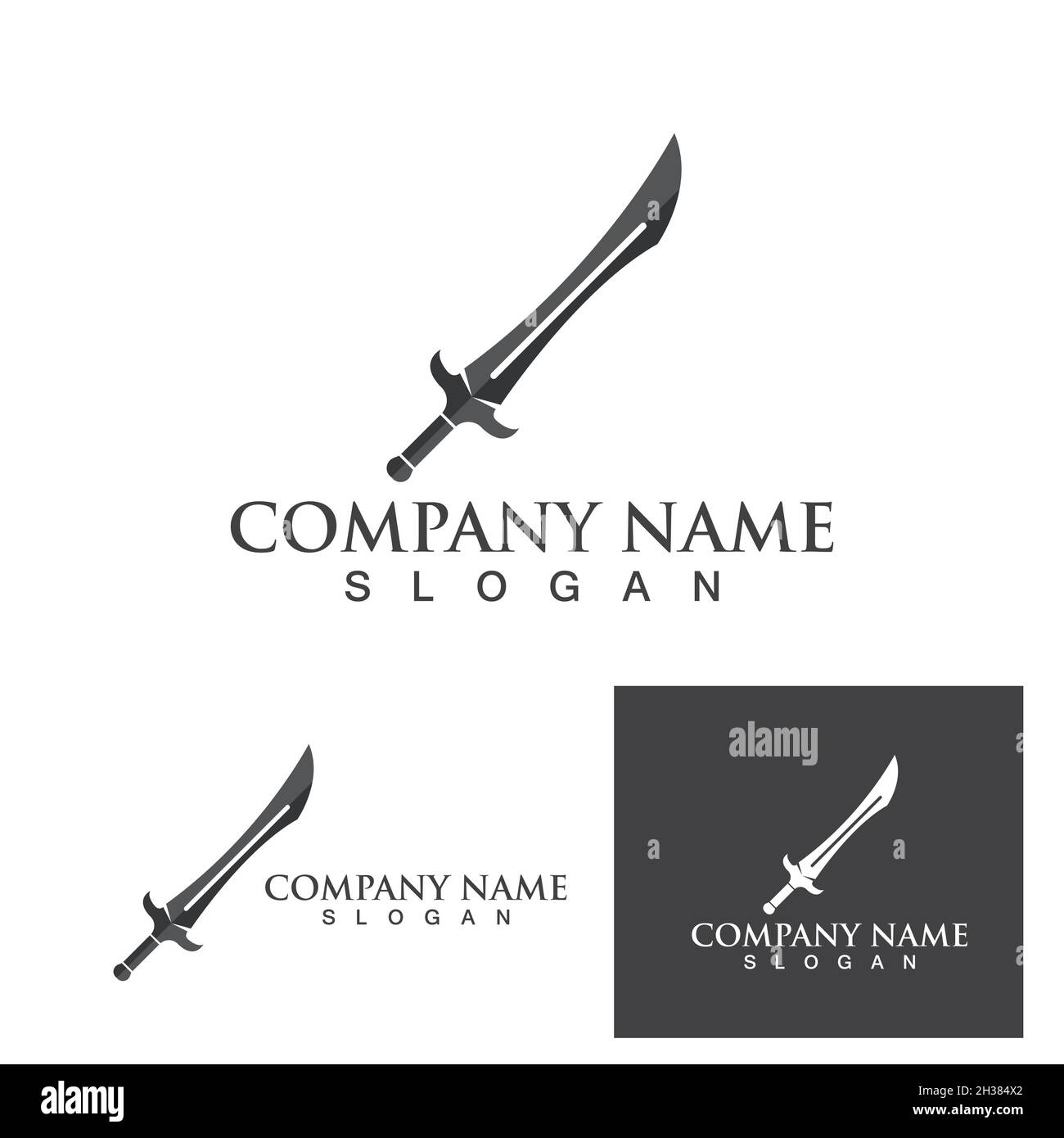 sword logo and symbol vector template Stock Vector Image & Art - Alamy
