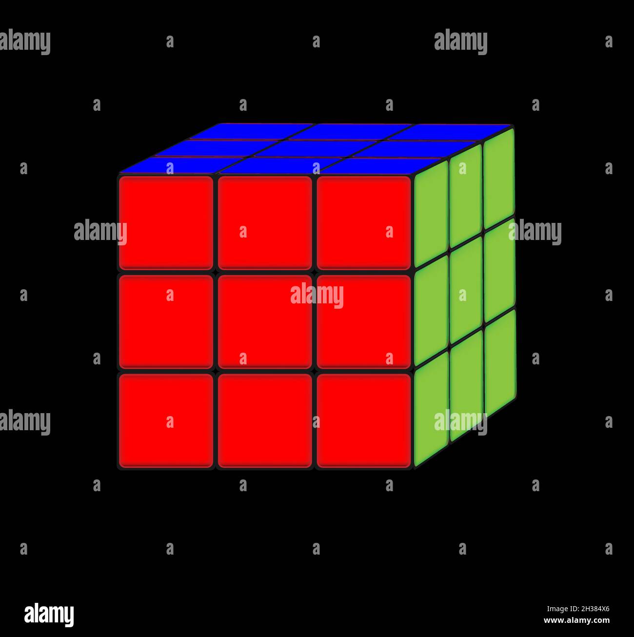 Vector colors cube model pattern Stock Vector Image & Art - Alamy