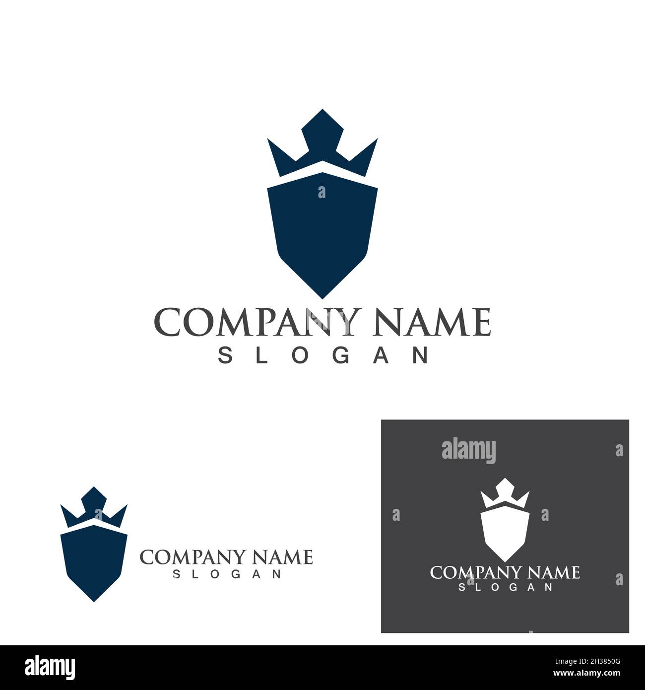 Security guard logo design vector shield template Stock Vector Image ...