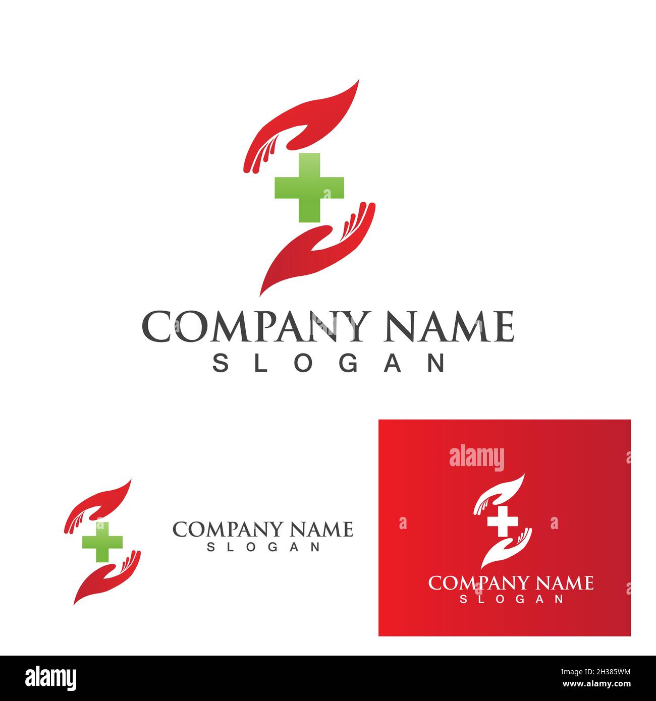 Hand hope logo vector set bundle Stock Vector Image & Art - Alamy