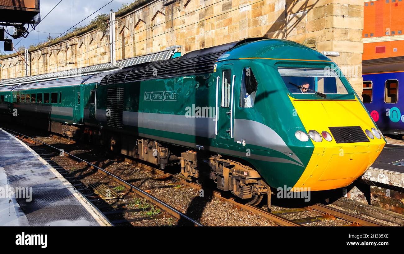 Rail Charter Services 'Staycation Express' HST at Carlisle Stock Photo ...
