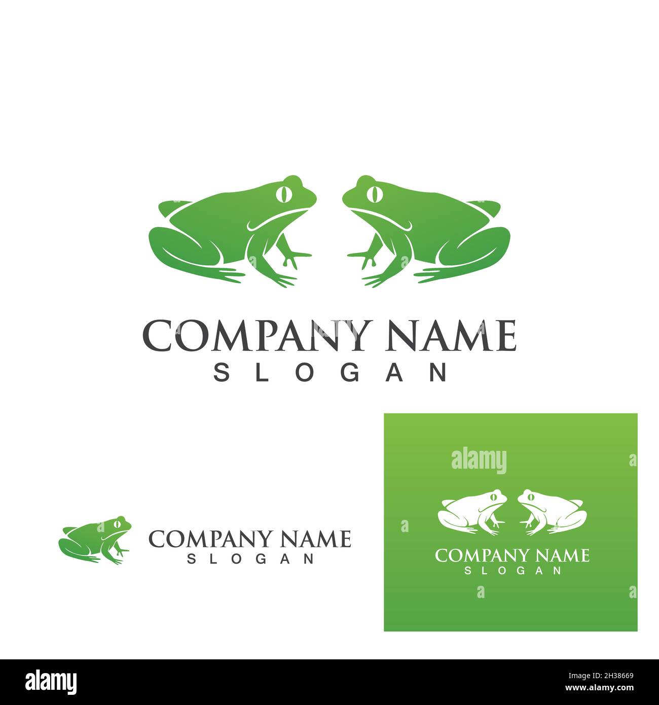 Frog green logo and symbol vector Stock Vector Image & Art - Alamy