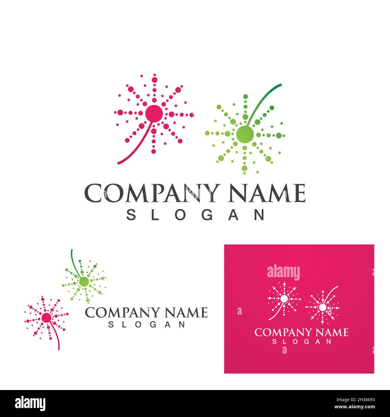 Flower field blowing in wind Stock Vector Images - Alamy