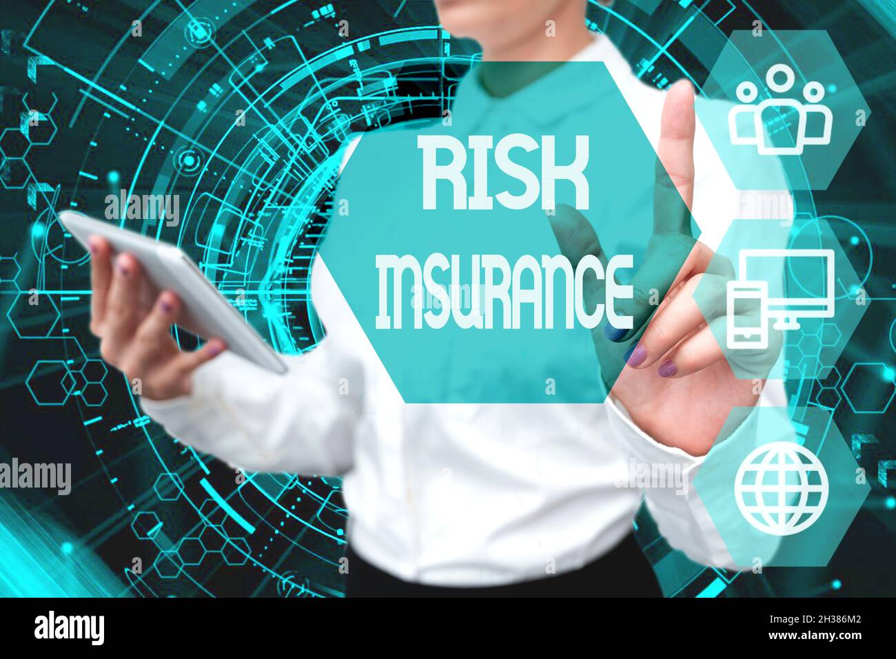 Hand writing sign Risk Insurance. Word for The possibility of Loss ...