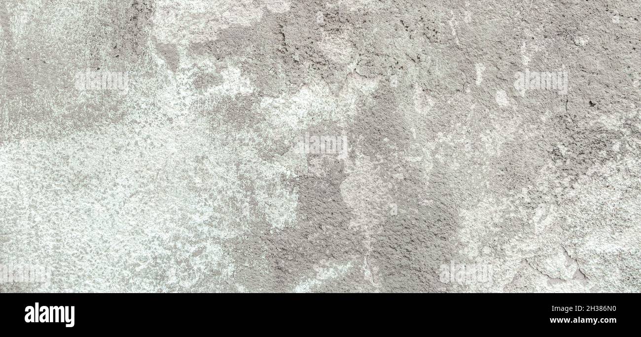 Grey plaster wall with peel grey stucco texture background. Decayed ...