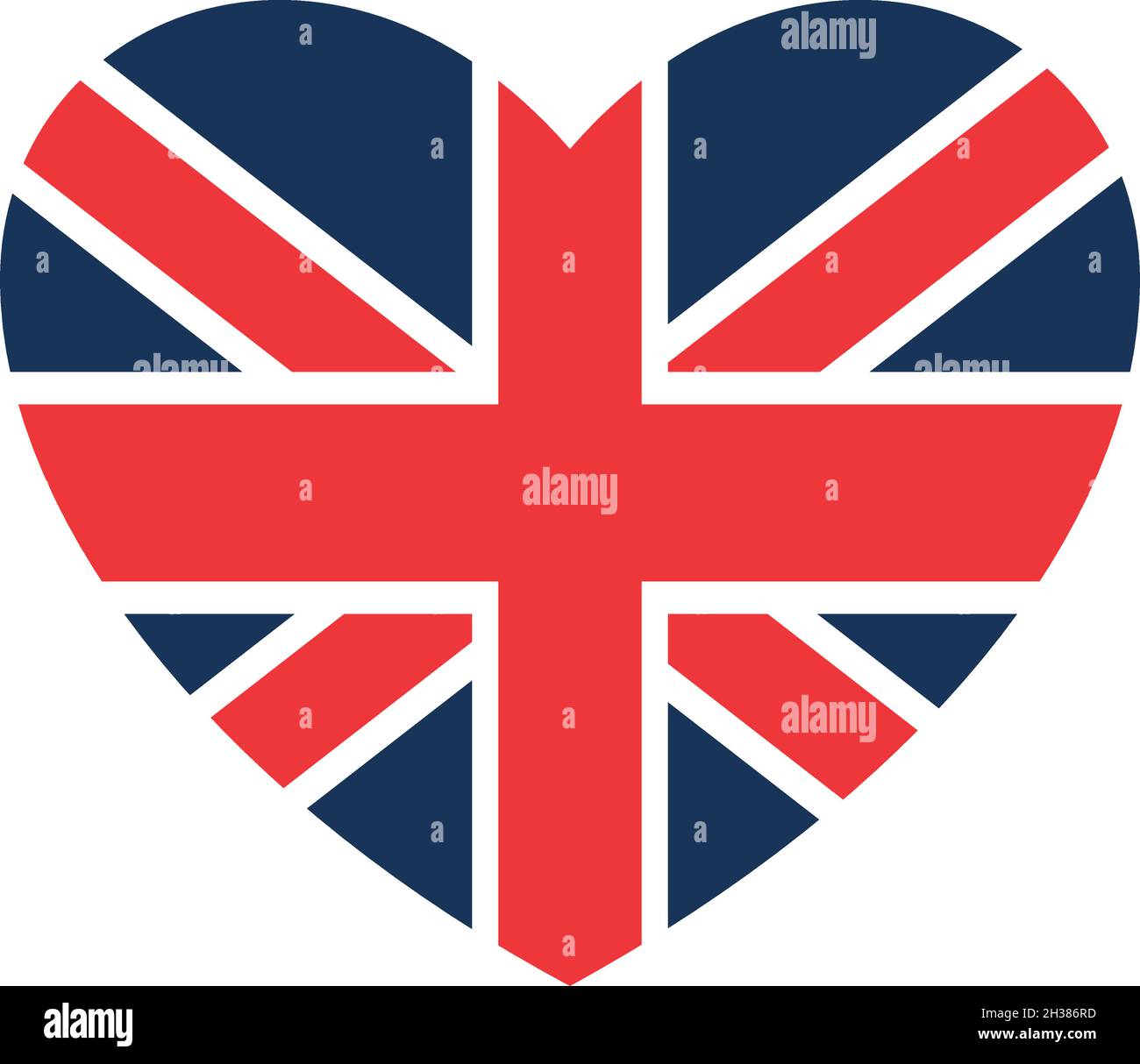 united kingdom heart Stock Vector Image & Art - Alamy
