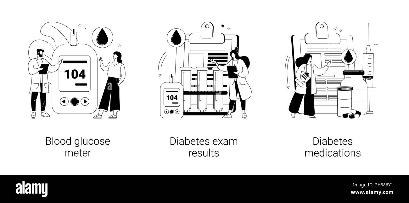 Diabetes mellitus abstract concept vector illustrations Stock Vector ...