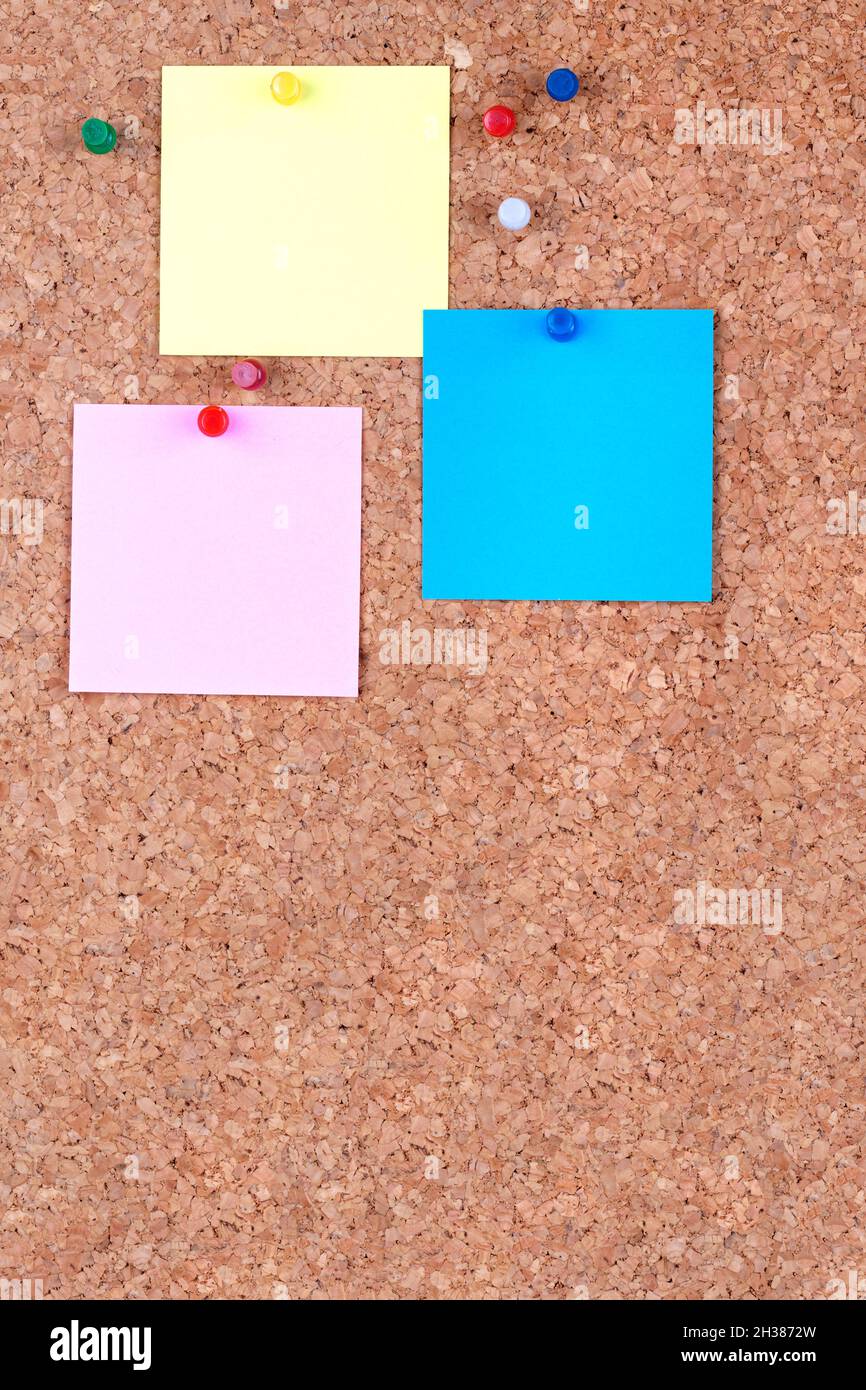 Reminders on board, to-do list, agenda Stock Photo - Alamy