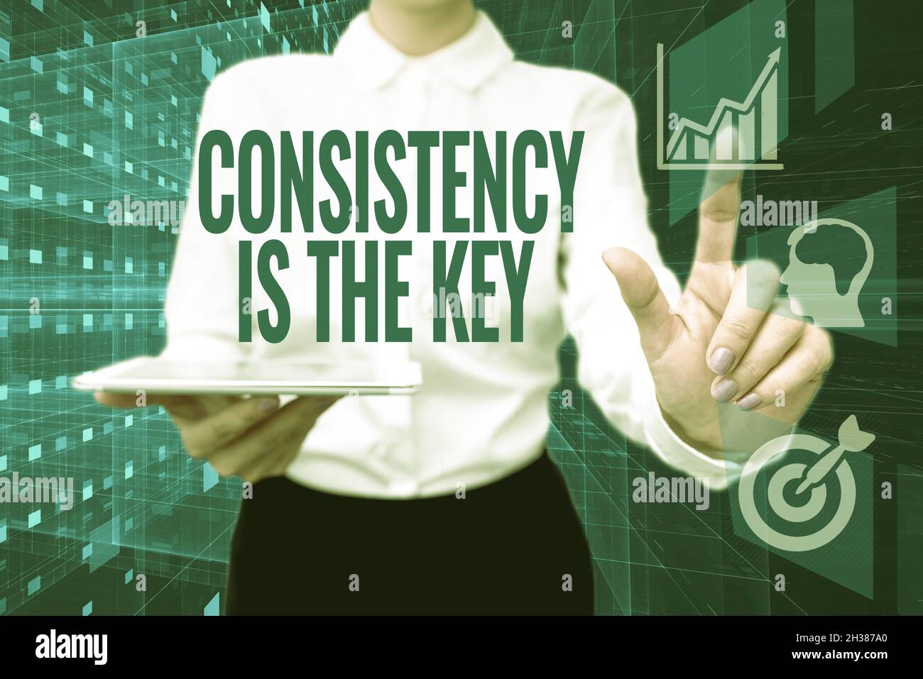 Hand writing sign Consistency Is The Key. Business idea by Breaking Bad ...