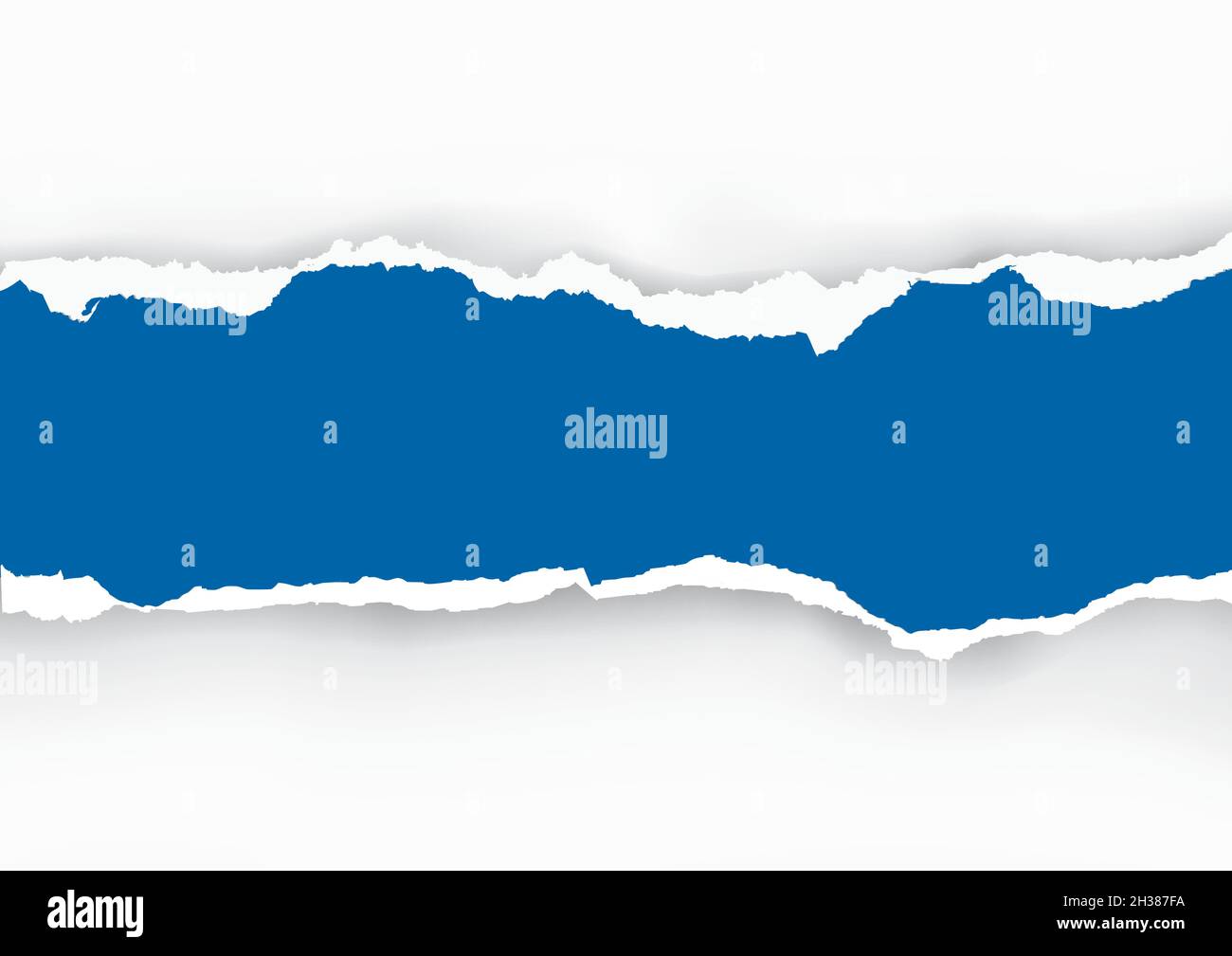 Ripped Paper Blue Png