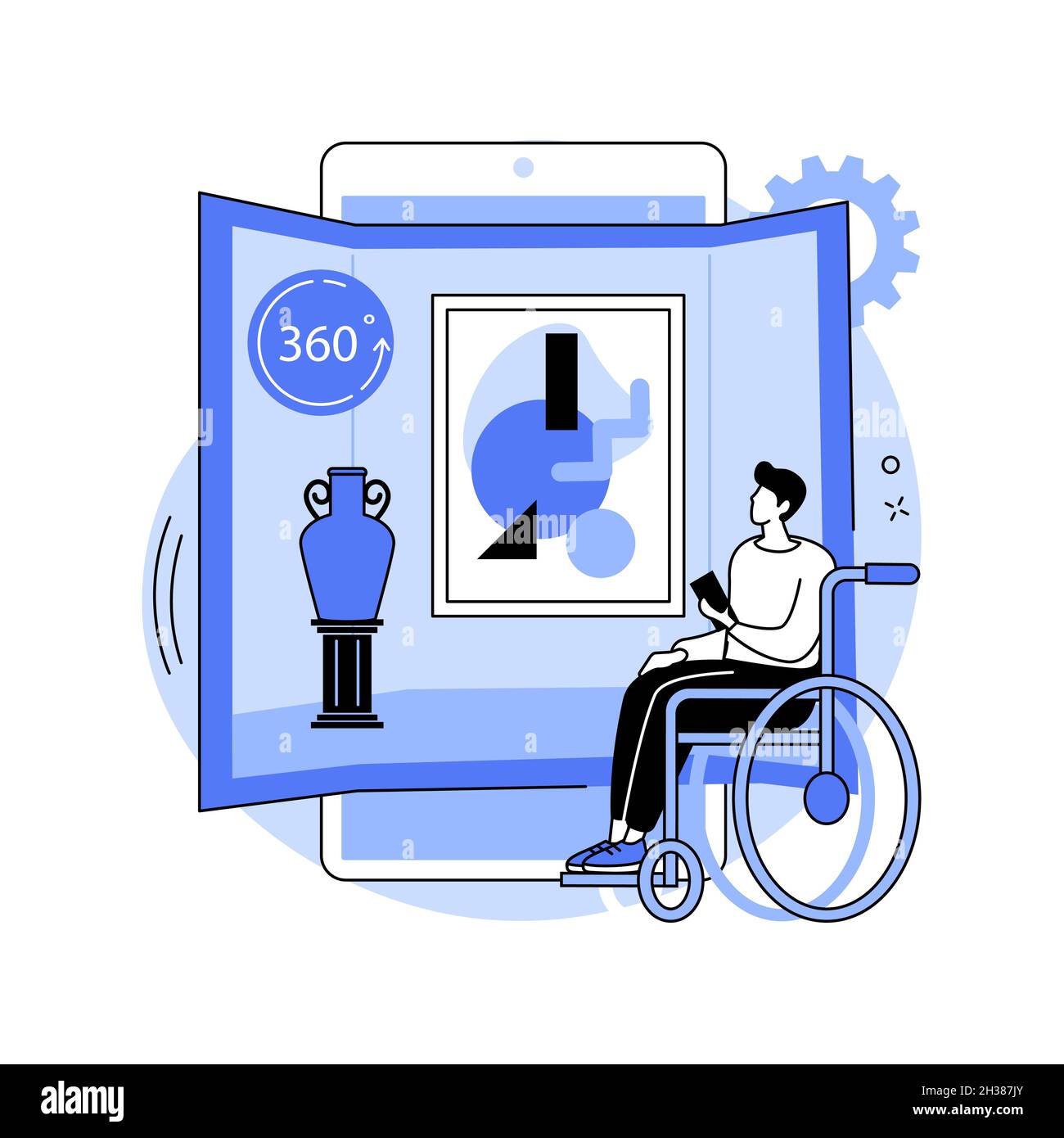 Virtual tour abstract concept vector illustration Stock Vector Image ...