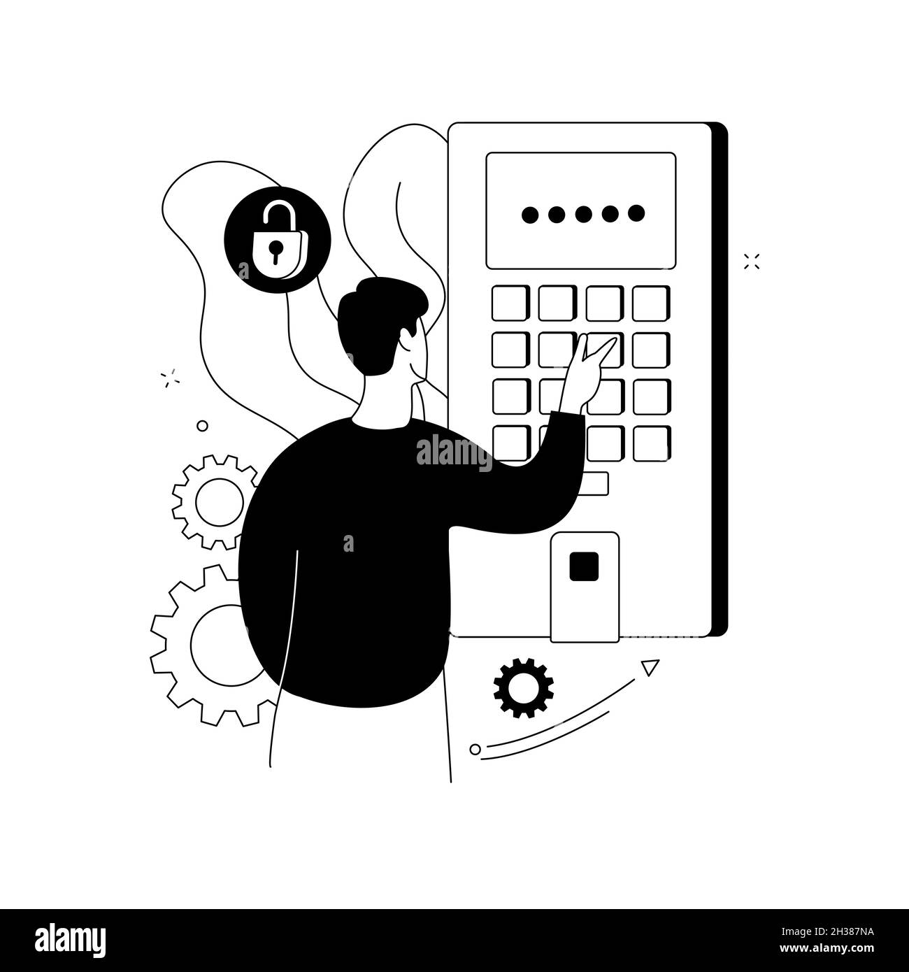 Access Control System Abstract Concept Vector Illustration Stock Vector Image And Art Alamy
