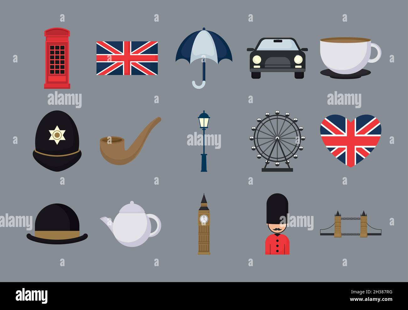 fifteen uk items Stock Vector Image & Art - Alamy