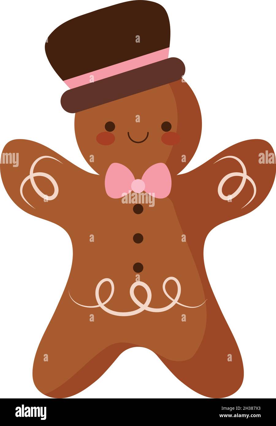 gingerbread man illustration Stock Vector Image & Art - Alamy