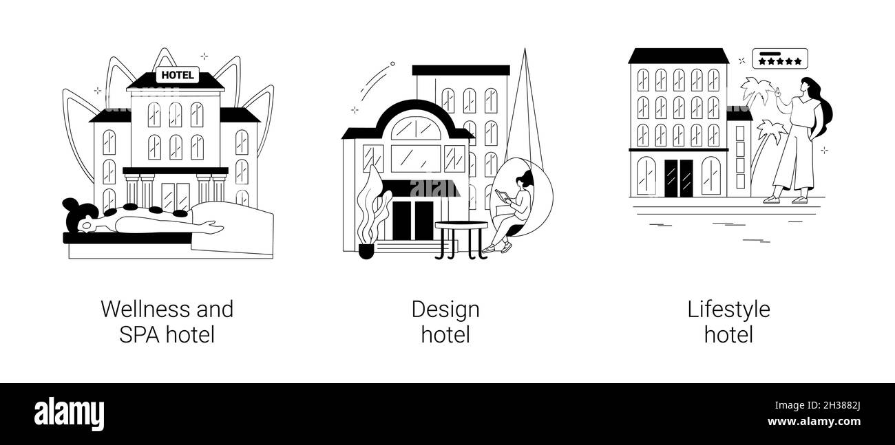 Luxury resort abstract concept vector illustrations Stock Vector Image ...