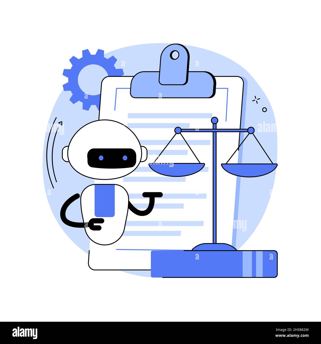 Artificial intelligence regulations abstract concept vector ...