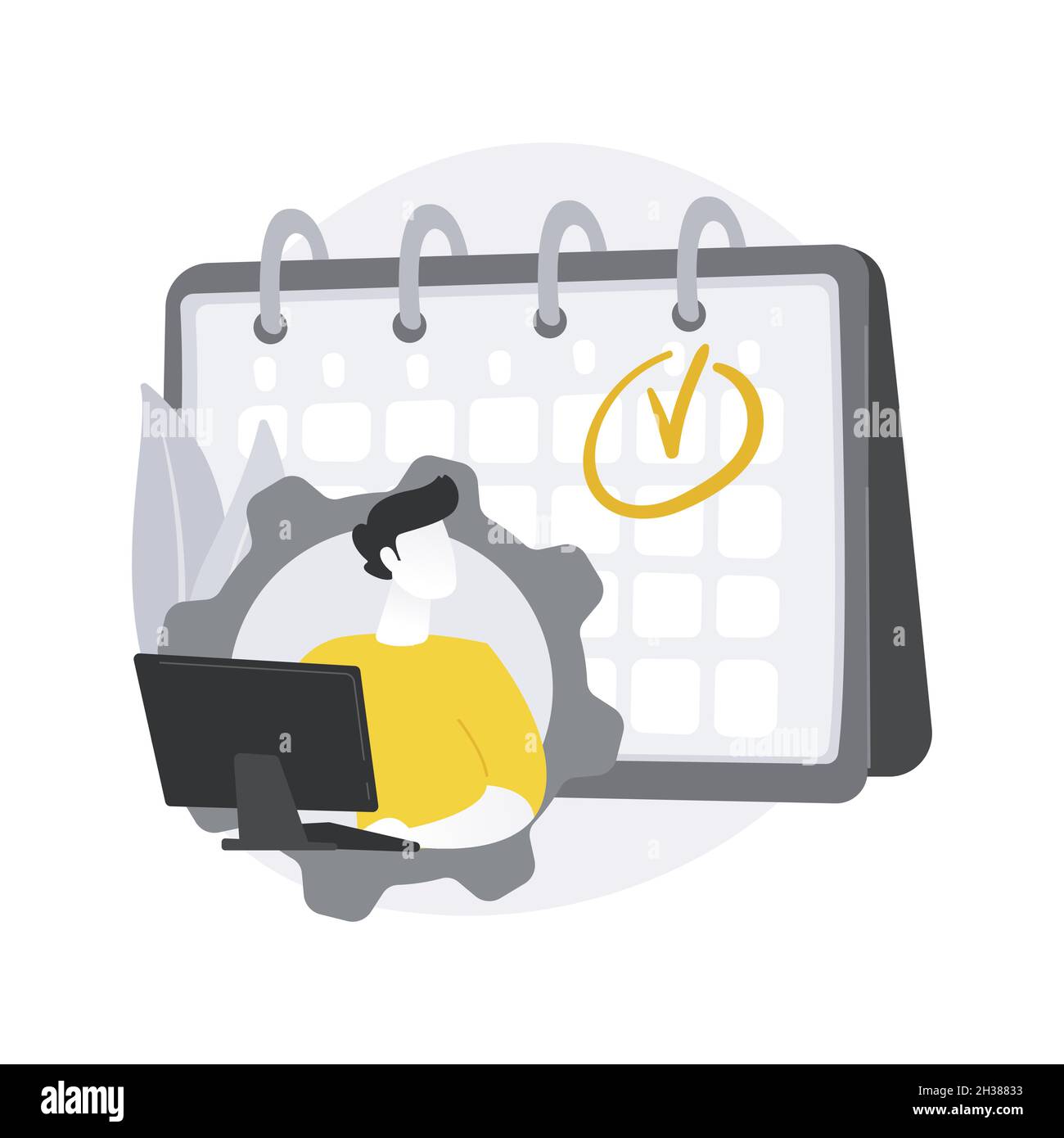 Arrange appointment abstract concept vector illustration Stock Vector ...