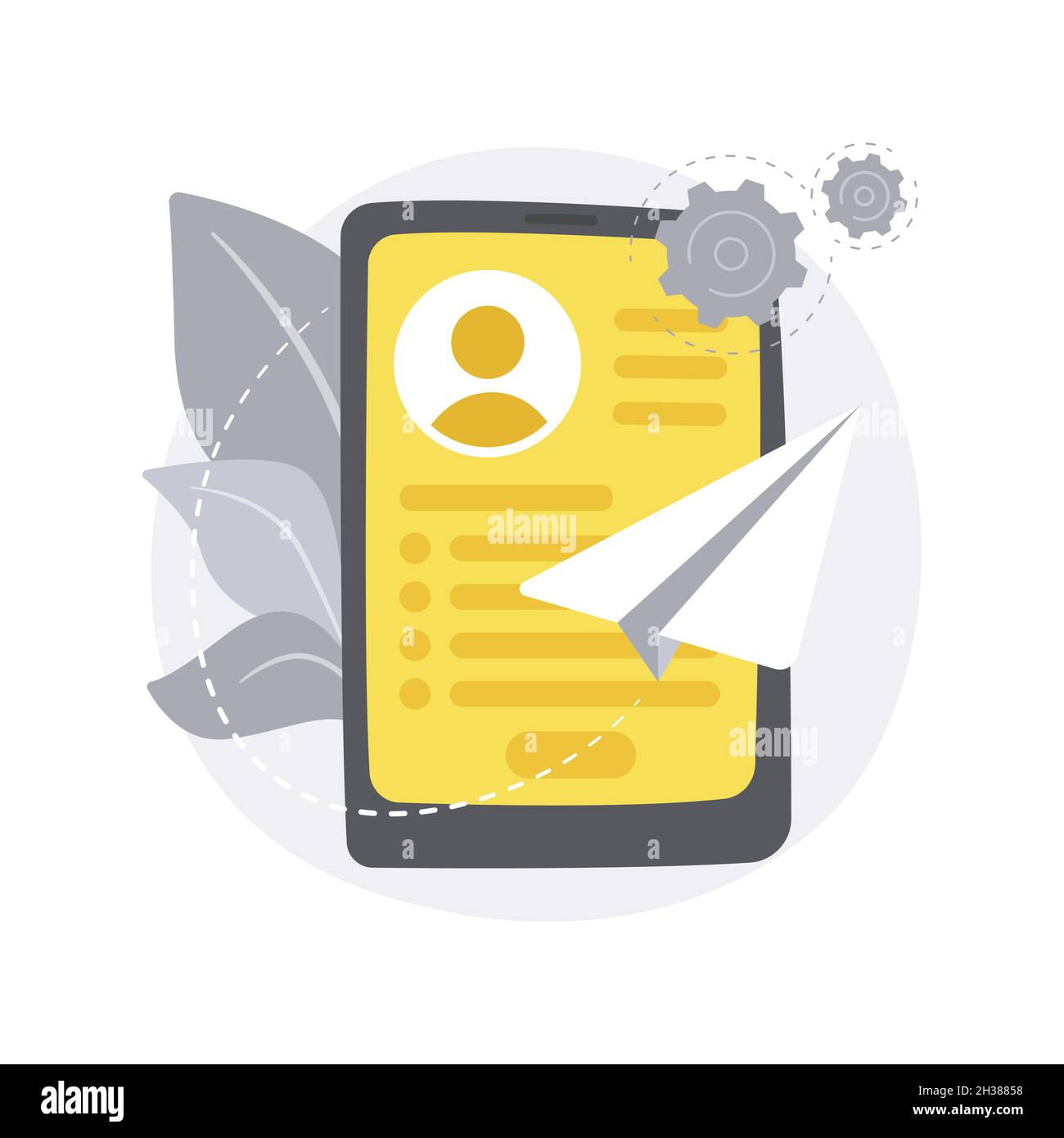 Send your CV abstract concept vector illustration Stock Vector Image ...