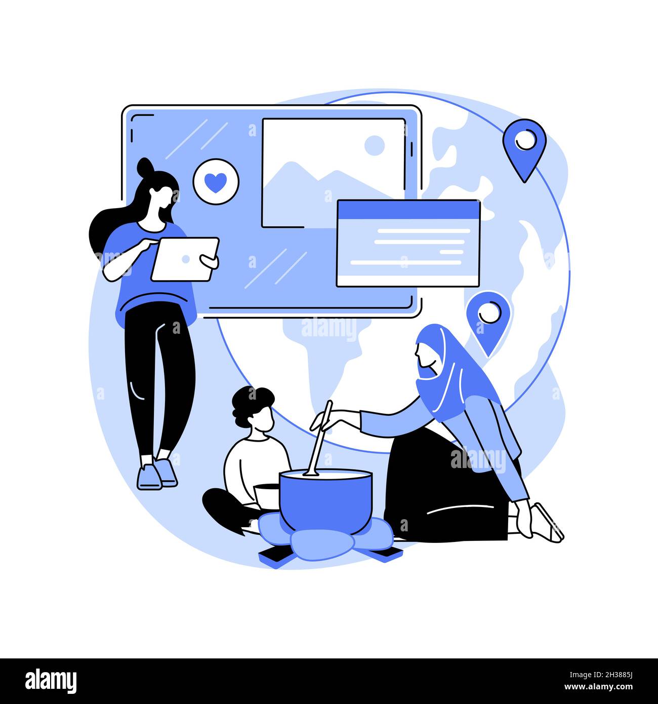 Technology gap abstract concept vector illustration Stock Vector Image ...