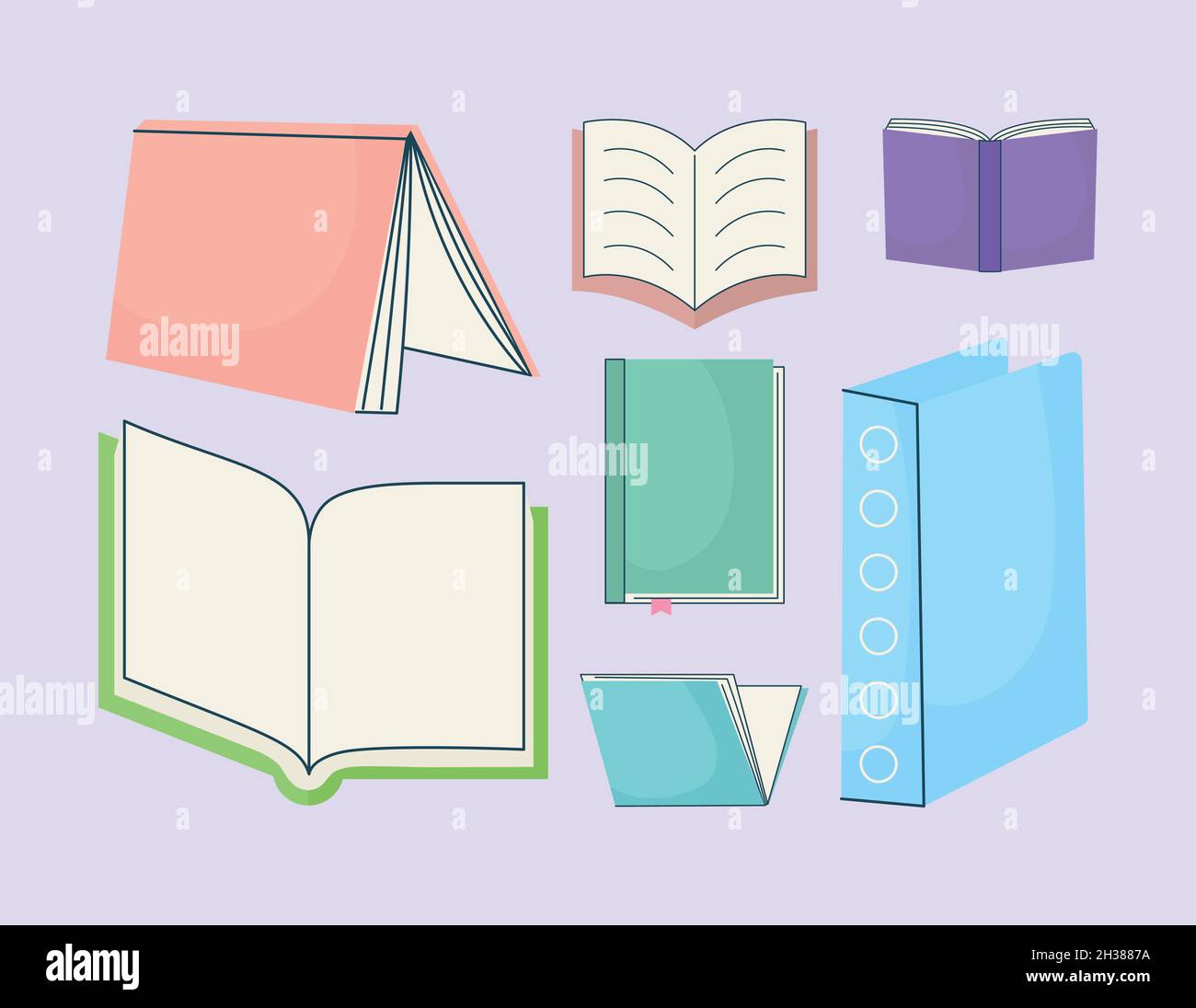 Seven pages Stock Vector Images - Alamy
