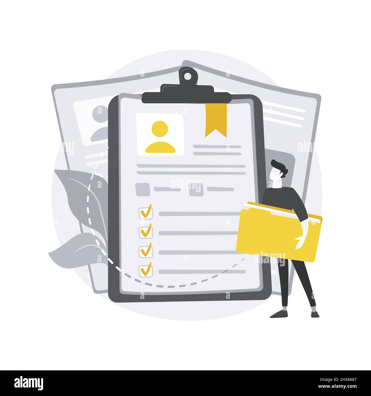 Job seekers abstract concept vector illustration Stock Vector Image ...