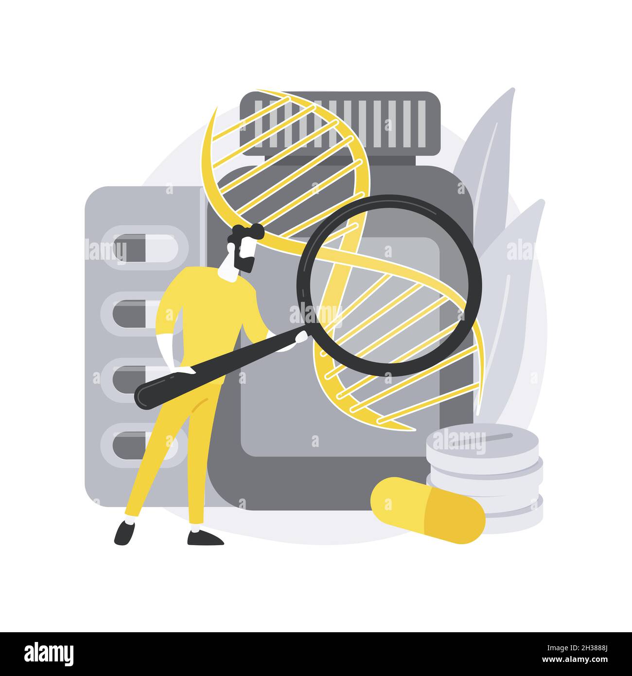 Biopharmacology products abstract concept vector illustration Stock ...