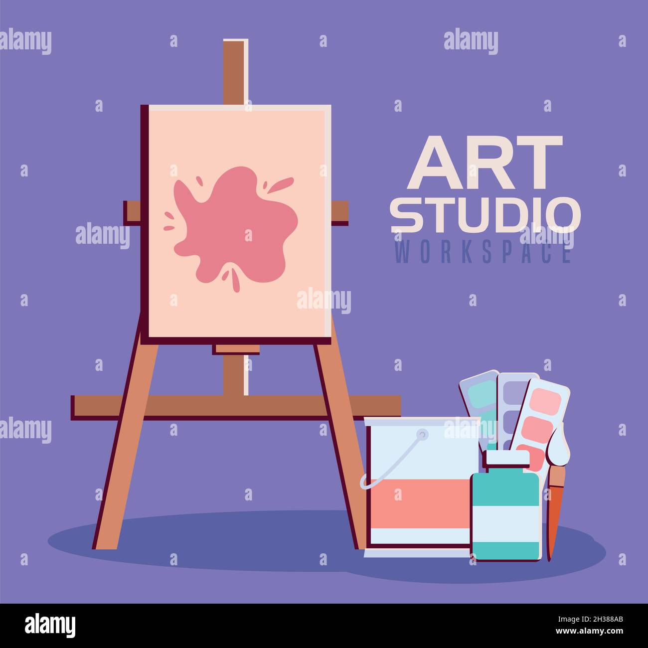 art studio illustration Stock Vector Image & Art - Alamy